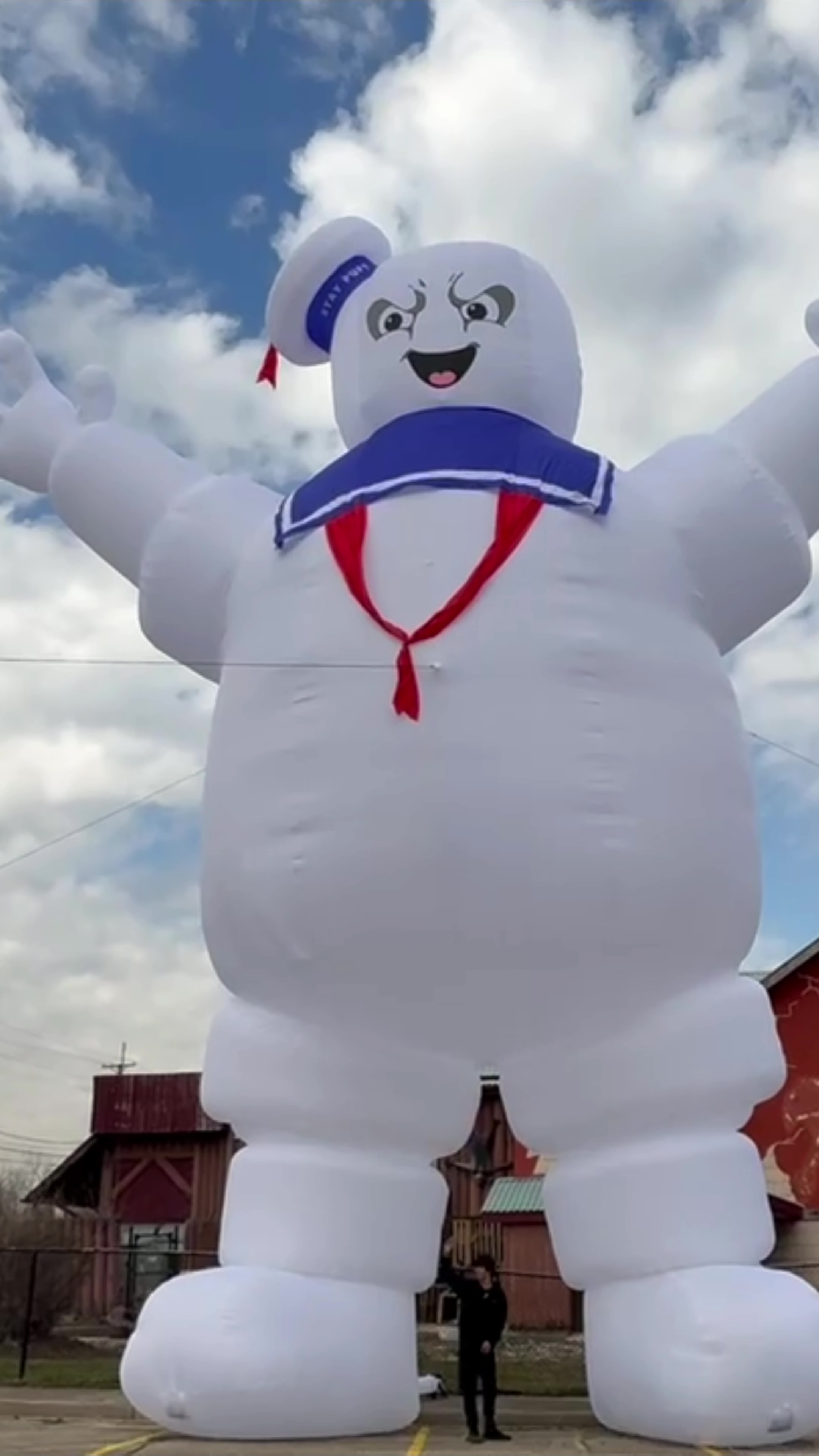 50FT Inflatable Ghostbusters Stay Puft Marshmallow Man Decoration ...