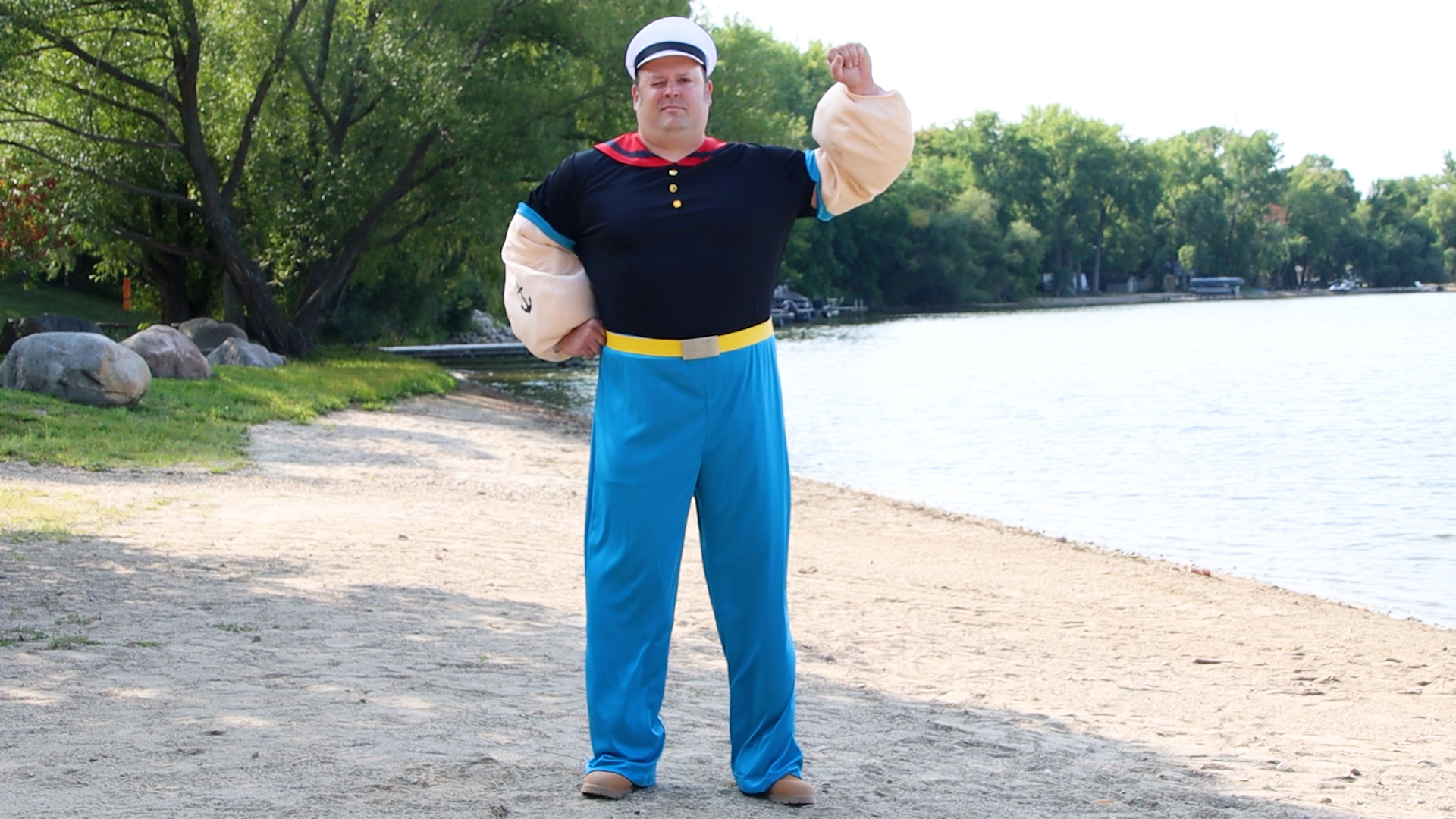 Plus Size Popeye Men's Costume | Exclusive Costumes