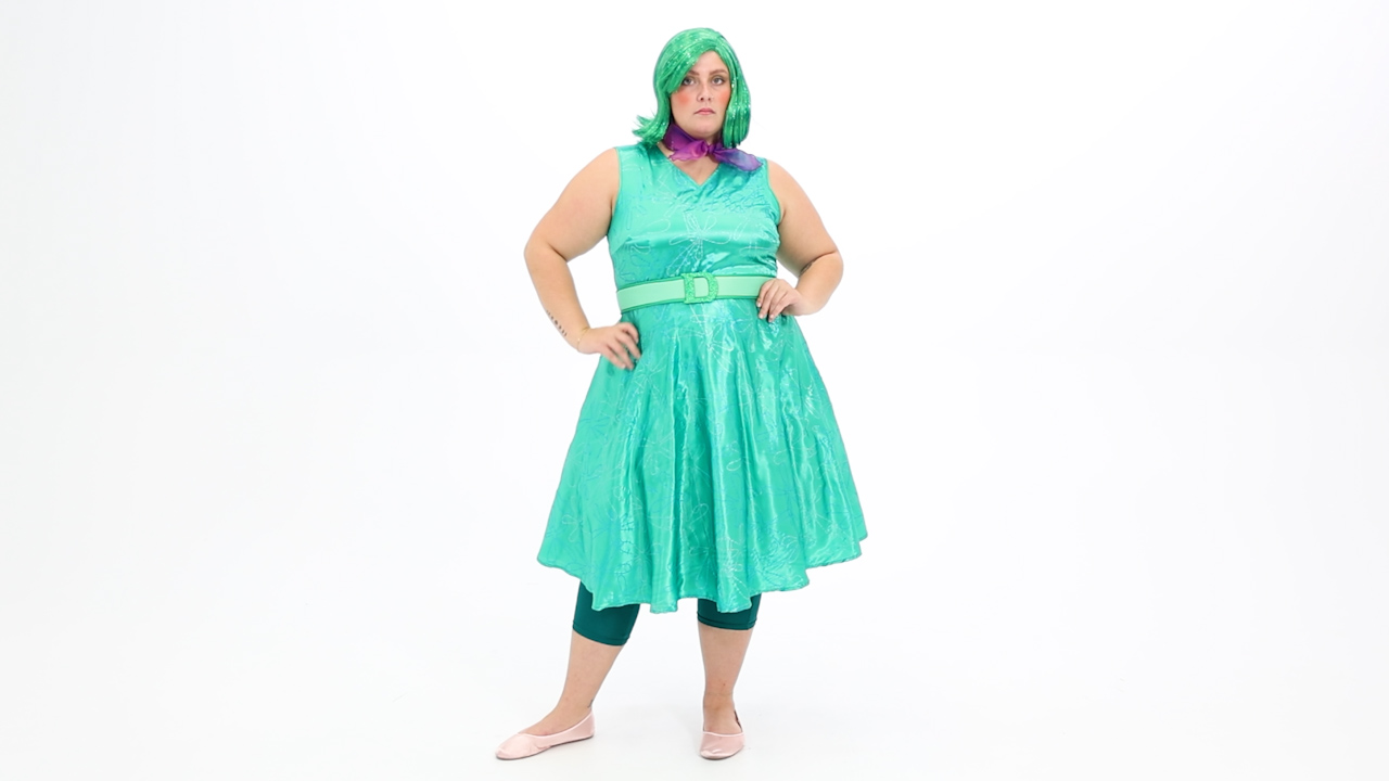 Women's Plus Size Disney and Pixar Inside Out Disgust Costume | Pixar ...