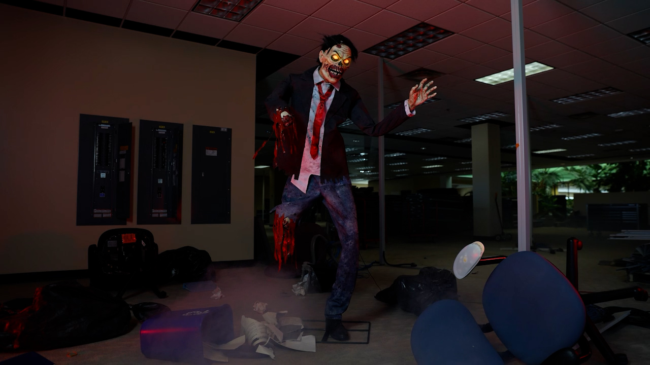 5.8FT Hopps the Dismembered Zombie Animatronic Decoration | Halloween ...