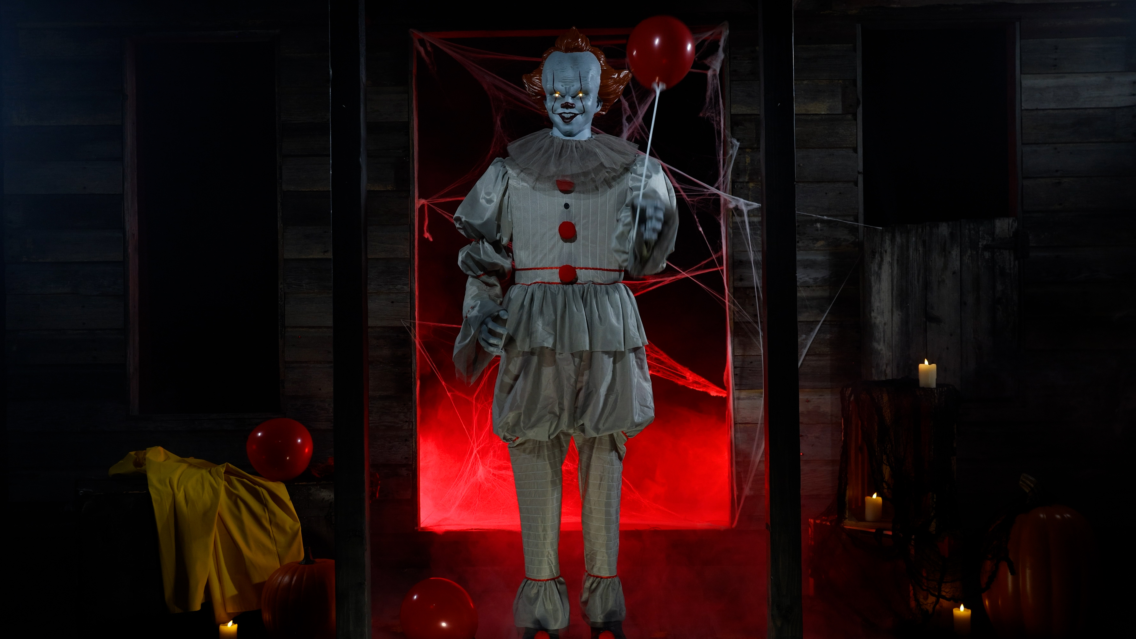6FT Animated IT Pennywise Clown Halloween Prop | Horror Movie Decoration